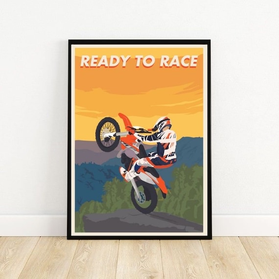 Ktm Enduro Poster Ktm Canvas Ktm Poster Motocross Poster | Etsy