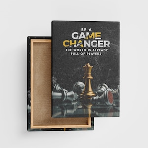 Game Changer Poster, Motivational Print Poster, Motivational Wall Art ...