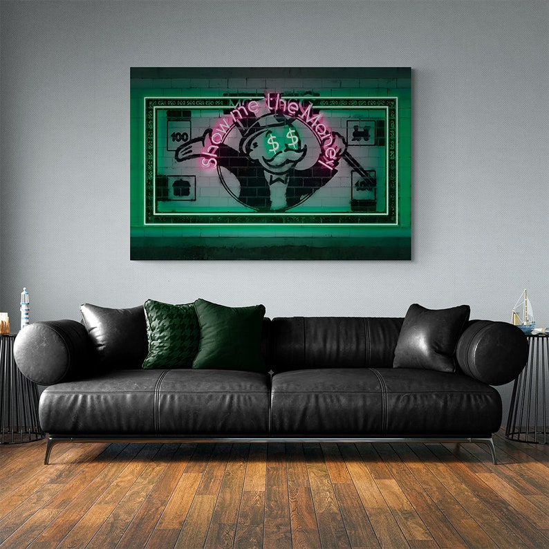 Show Me the Money Motivational Poster Inspirational Wall - Etsy