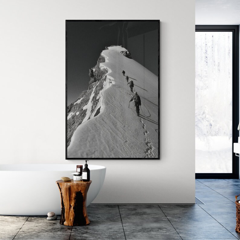 Climbing to Success Climbing Poster Print Climbing Wall Art - Etsy