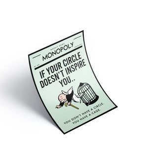 Monopoly Motivational Poster,motivational Office Art,inspirational ...