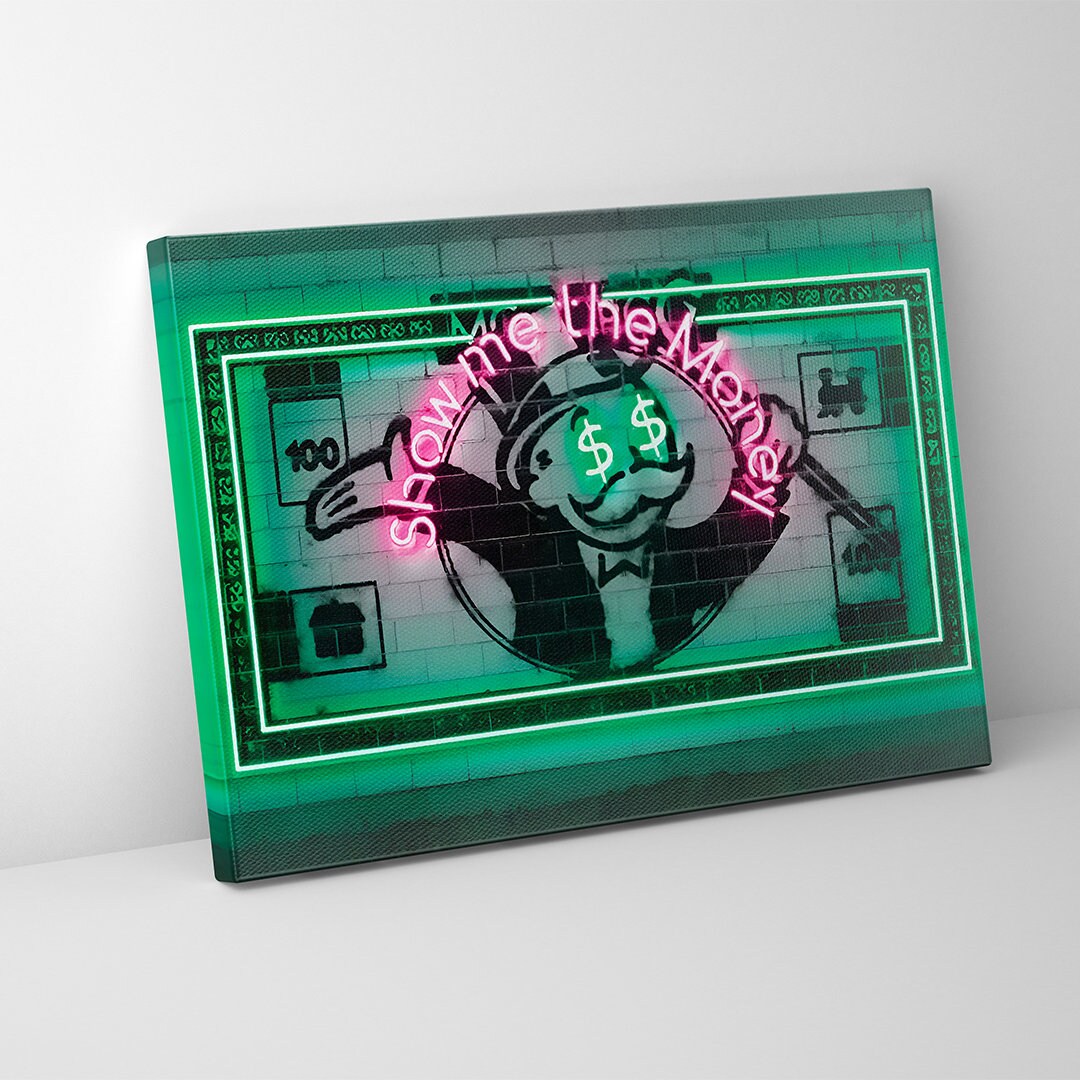 Show Me the Money, Motivational Poster, Inspirational Wall Art ...