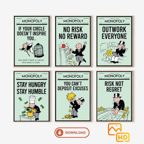 Monopoly Poster - Etsy