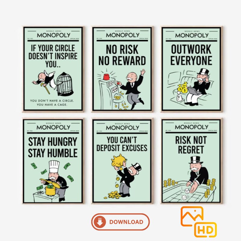 Monopoly Art - Etsy