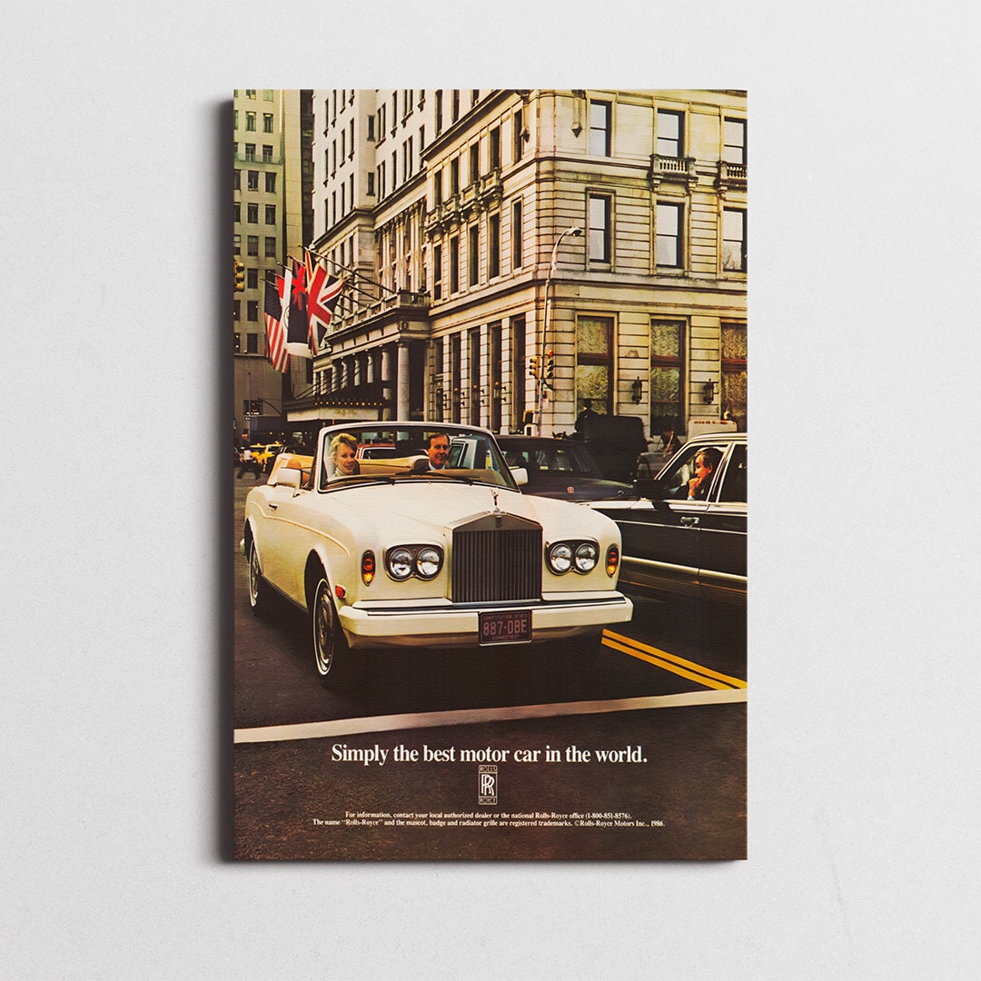 Rolls Royce Ads Poster, Rolls Royce Poster, Rolls Royce Vintage ...