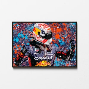 Max Verstappen Painting, Max Verstappen Art, Max Verstappen Poster, F1 ...