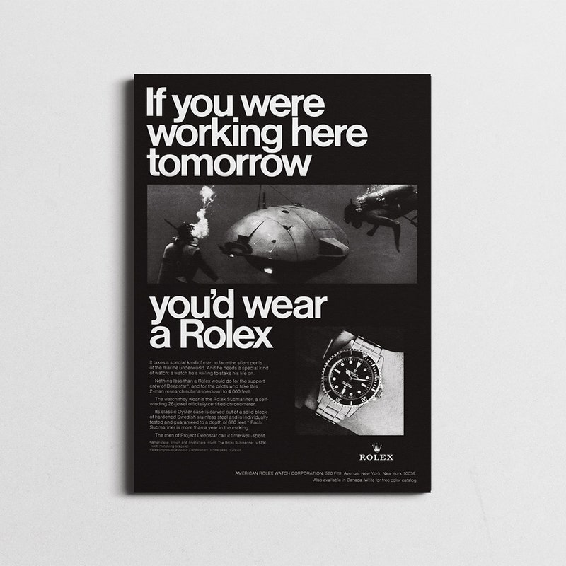 Rolex Print - Etsy