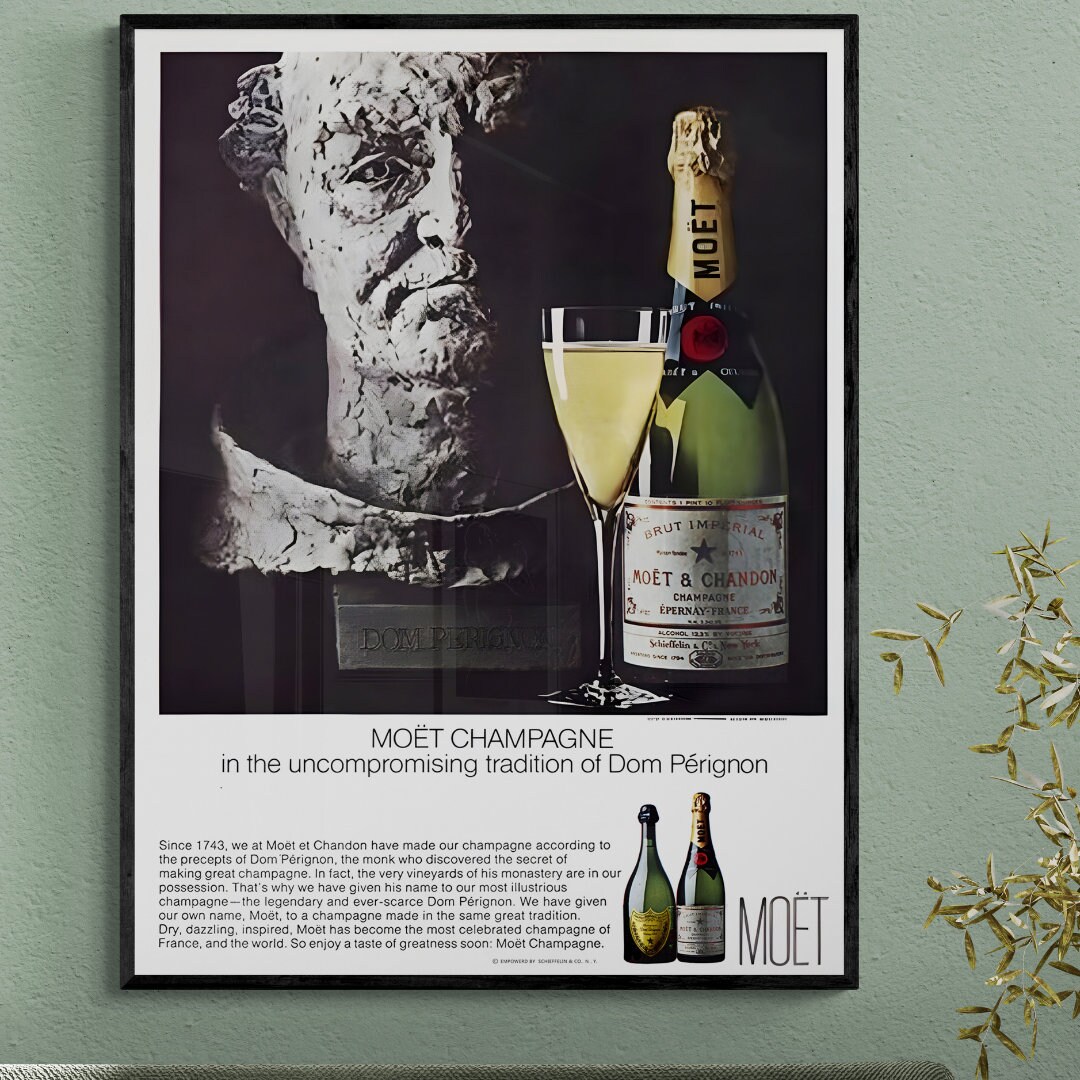 Moet Chandon Postermoet and Chandon Postermoet Postermoet - Etsy UK
