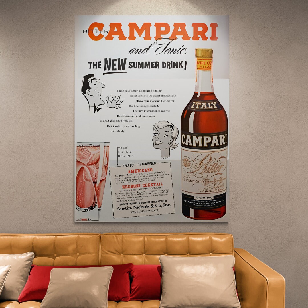 Campari Poster ,campari Vintage Poster ,campari Print ,vintage Aperol ...