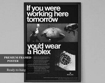You';d Wear a Rolex Poster - Etsy
