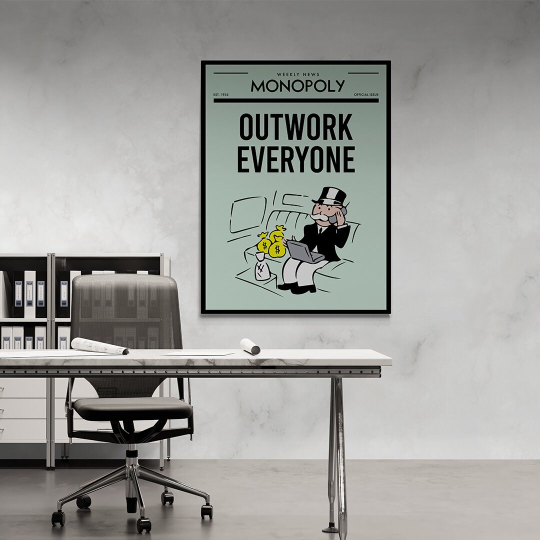 Motivational Wall Art,alec Monopoly Art,inspirational Posters ...