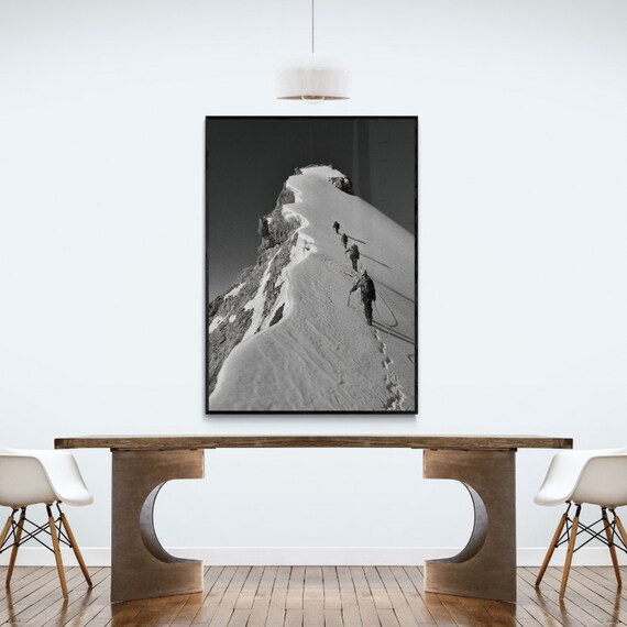 Climbing to Success Climbing Poster Print Climbing Wall Art - Etsy
