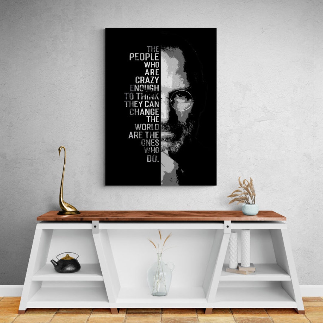 Steve Jobs Poster, Steve Jobs Print, Motivational Wall Art, Office ...