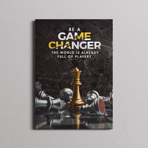 Game Changer Poster, Motivational Print Poster, Motivational Wall Art ...