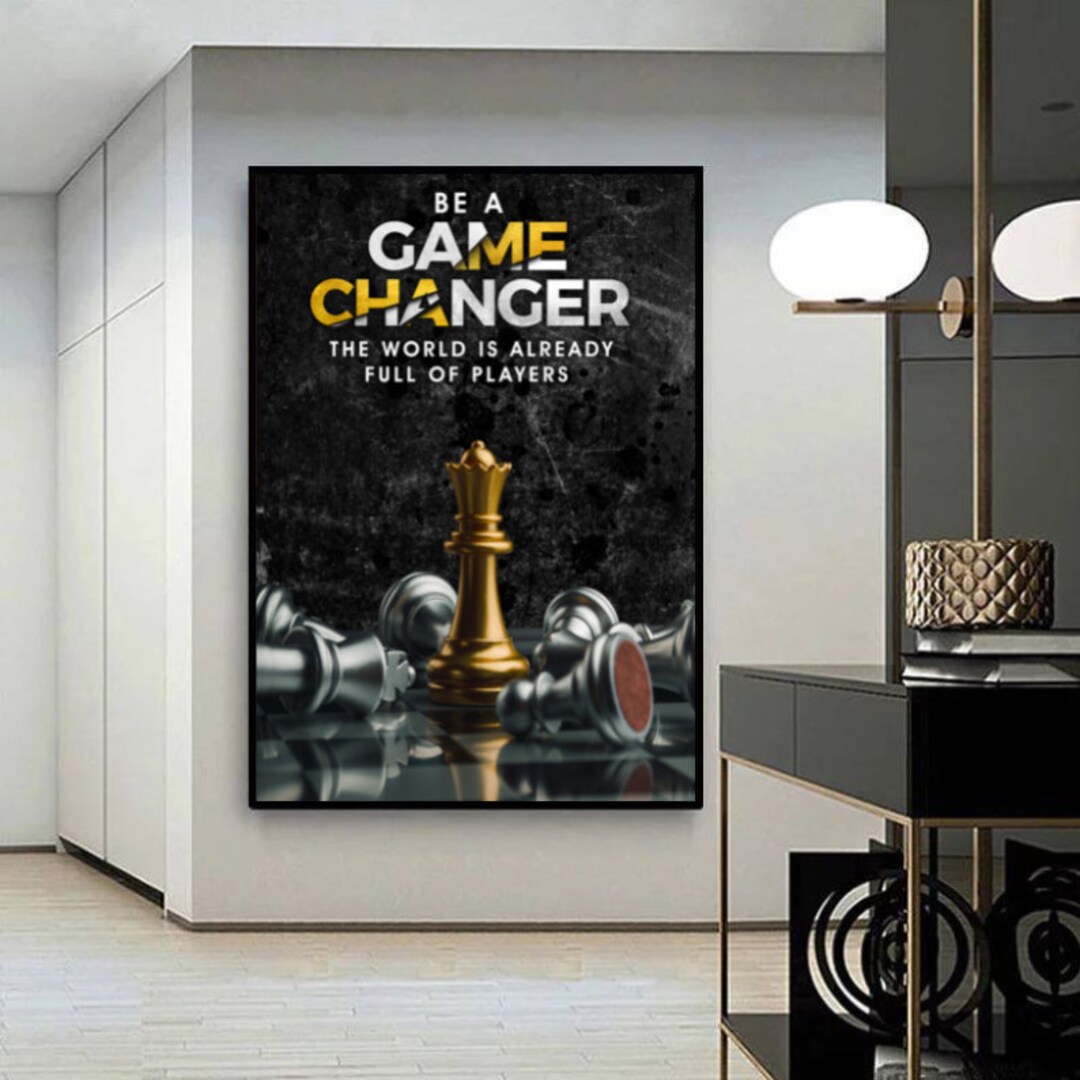Game Changer Poster Motivational Print Poster Motivational - Etsy