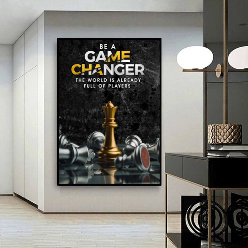 Game Changer Poster Motivational Print Poster Motivational - Etsy