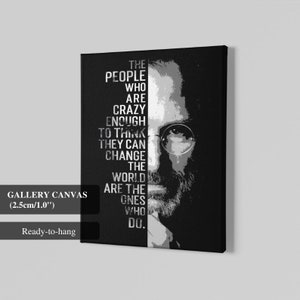 Steve Jobs Poster, Steve Jobs Print, Motivational Wall Art, Office ...