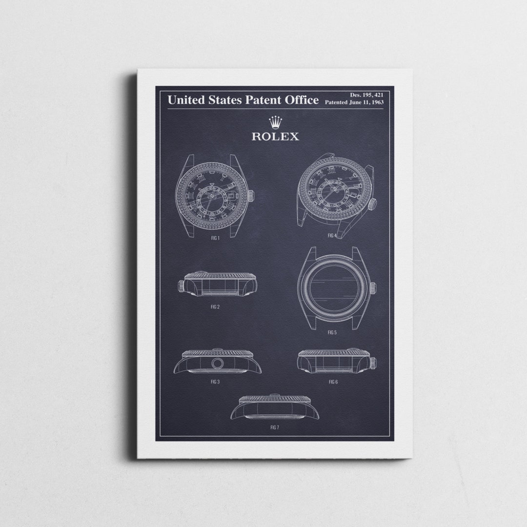 Rolex Patent Poster, Rolex Watch Poster, Vintage Rolex Advertisements ...
