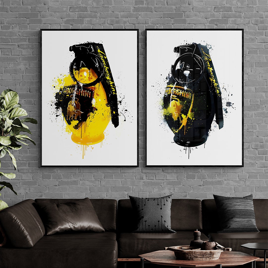 Lamborghini Wall Art Set of 2, Supercar Poster, Super Cars Poster ...