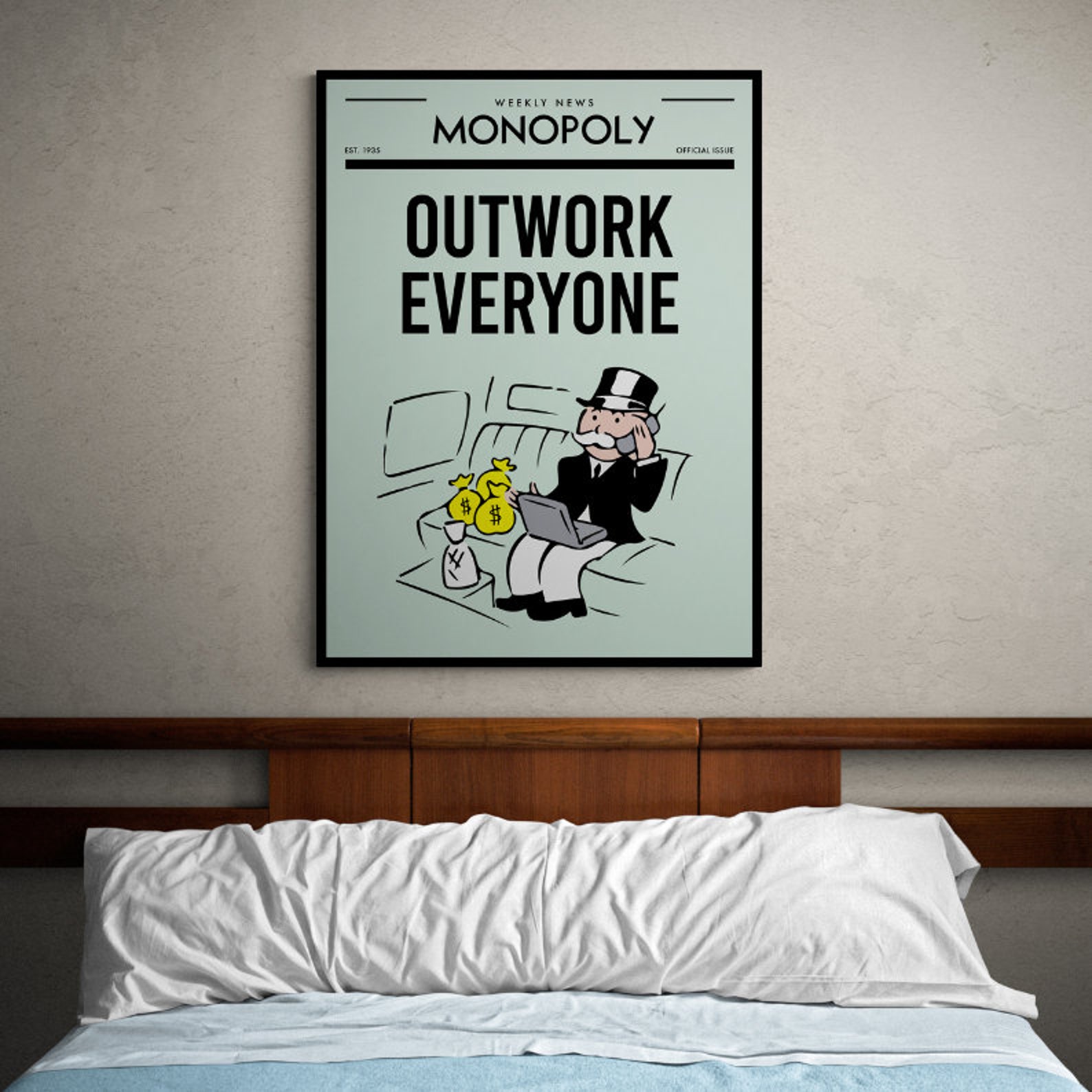 Outwork Everyone Poster Alec Monopoly Art Alec Monopoly - Etsy