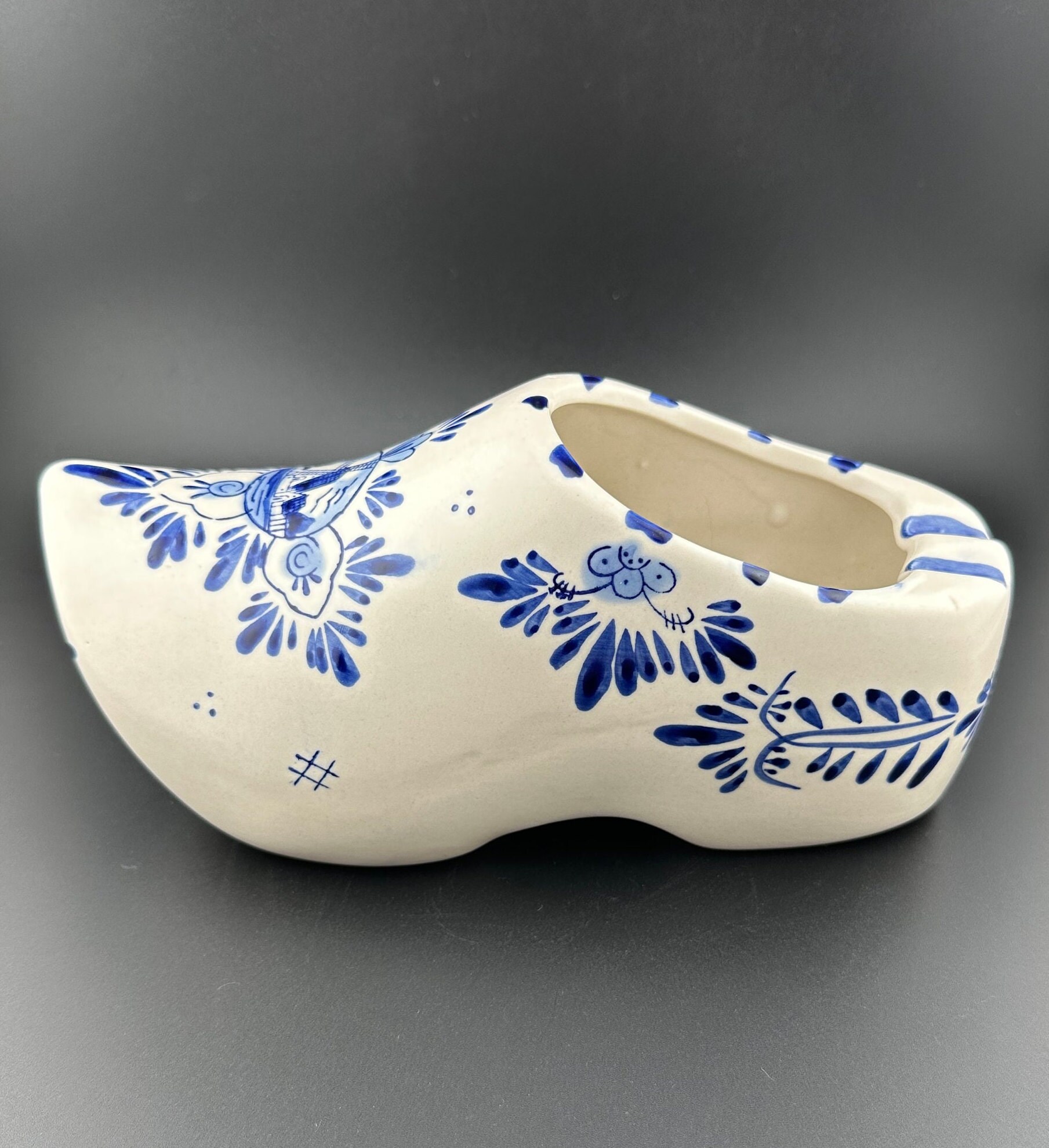 Blue Delft Holland Hand Painted Vintage Ceramic Clog/shoe - Etsy