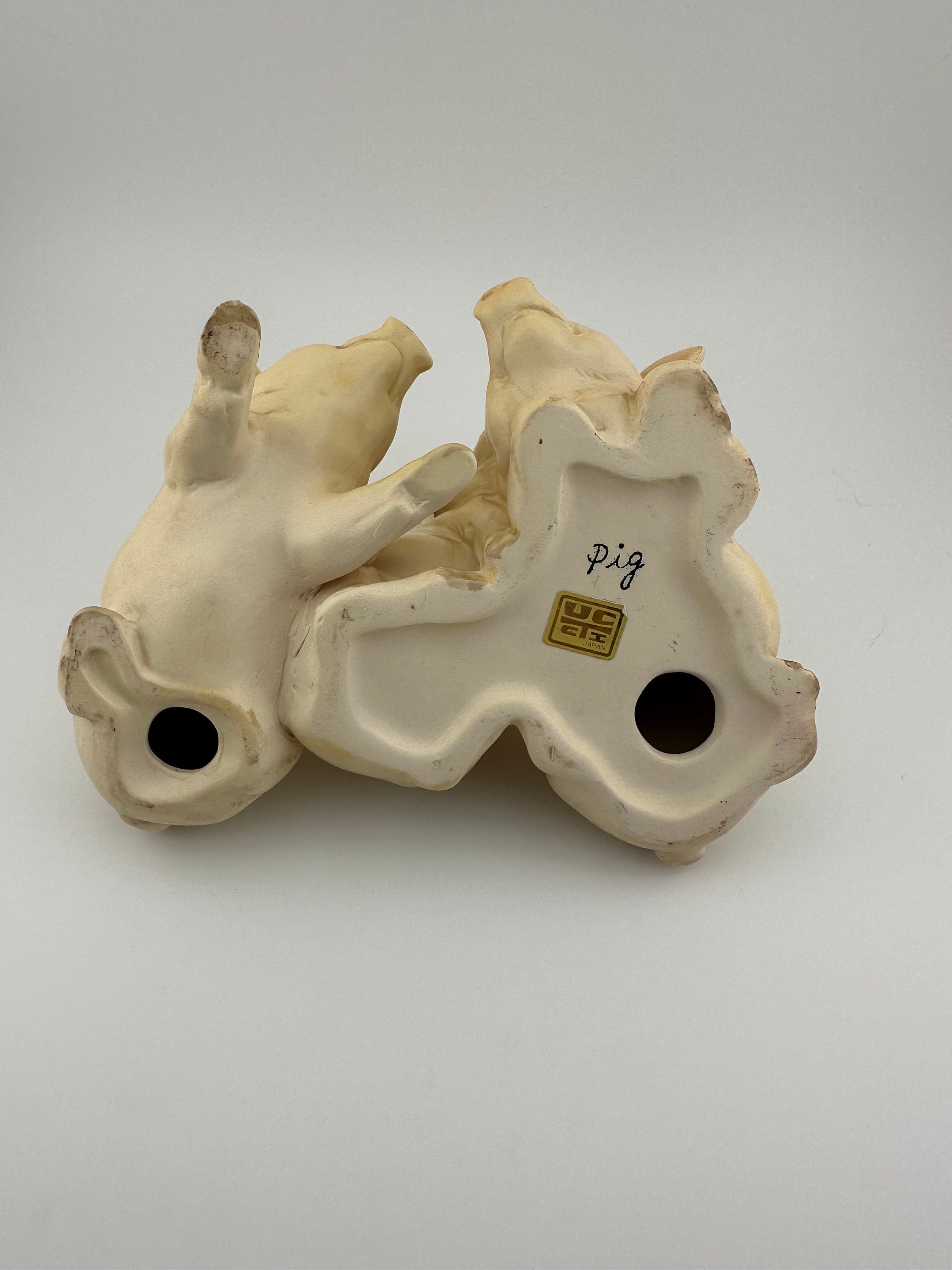 Vintage Hard to Find Detailed UCTCI Pig Threesome Figurine - Etsy