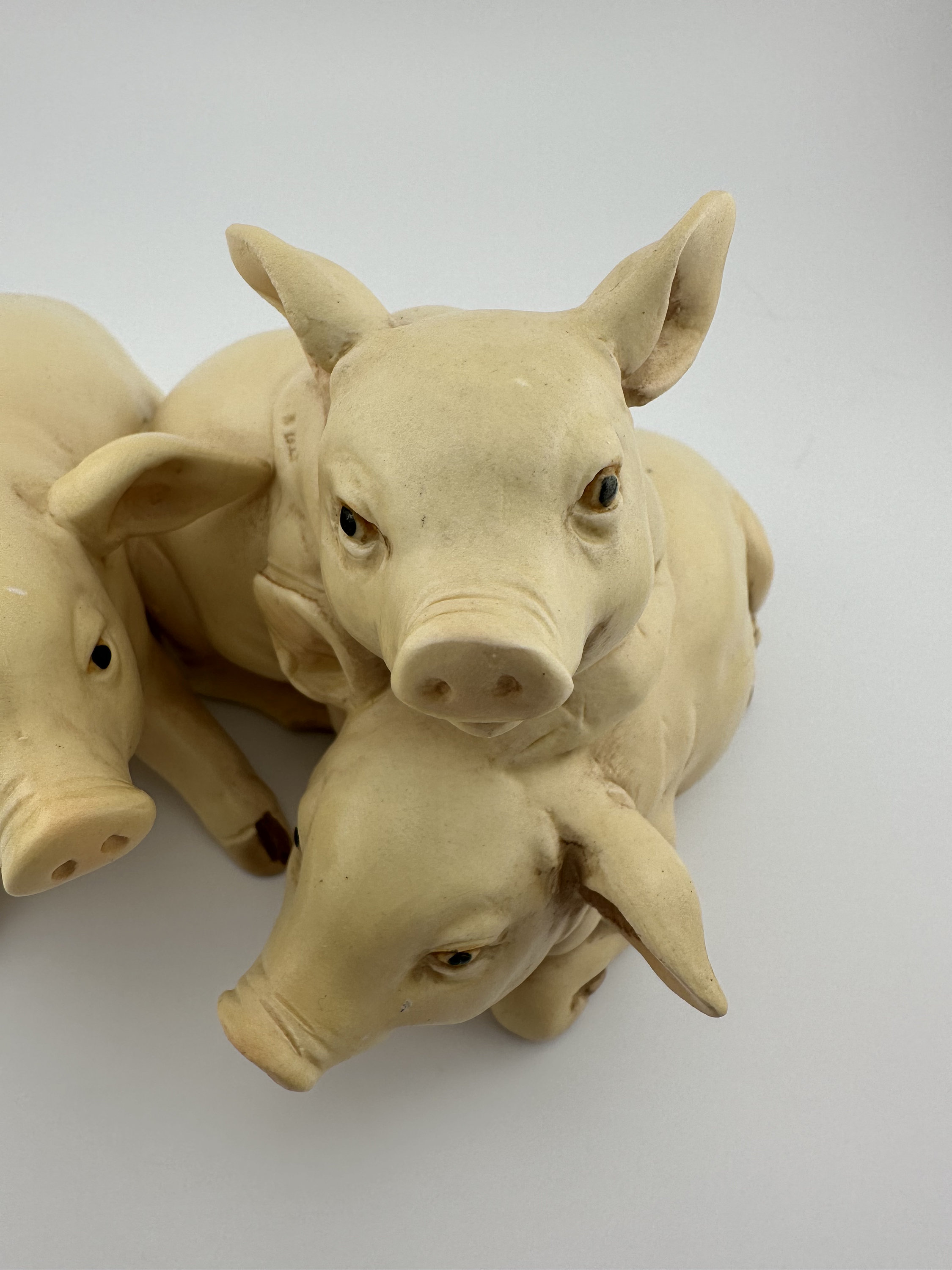 Vintage Hard to Find Detailed UCTCI Pig Threesome Figurine - Etsy