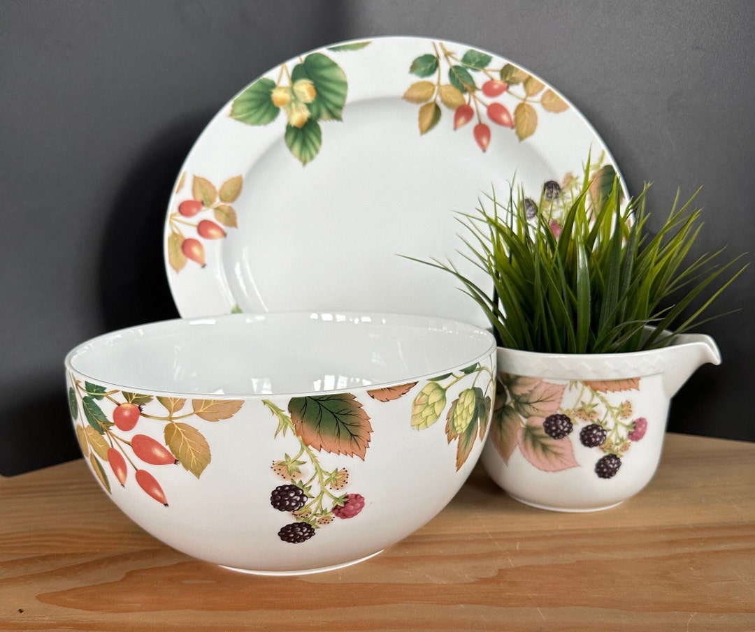 Apollo Royal Porcelain Serving Ware English Country Fruit Dinner Ware ...