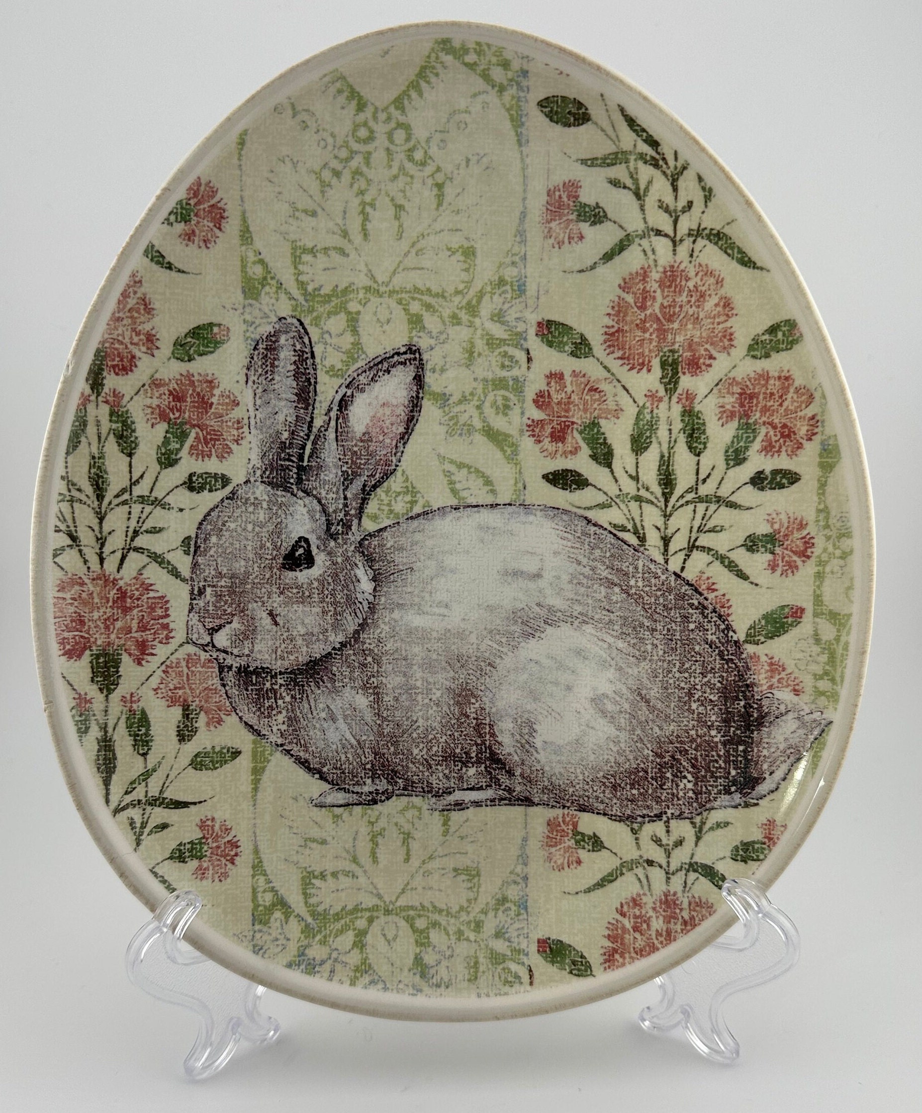 Vintage Pottery Barn Bunny Rabbit Plates Spring Decor, Set of Three - Etsy