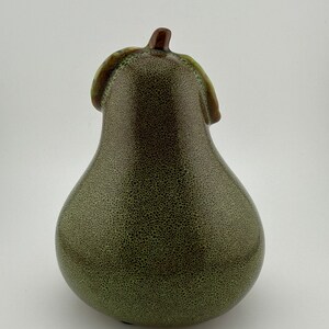 Vintage Green Speckled Ceramic Pear - Etsy