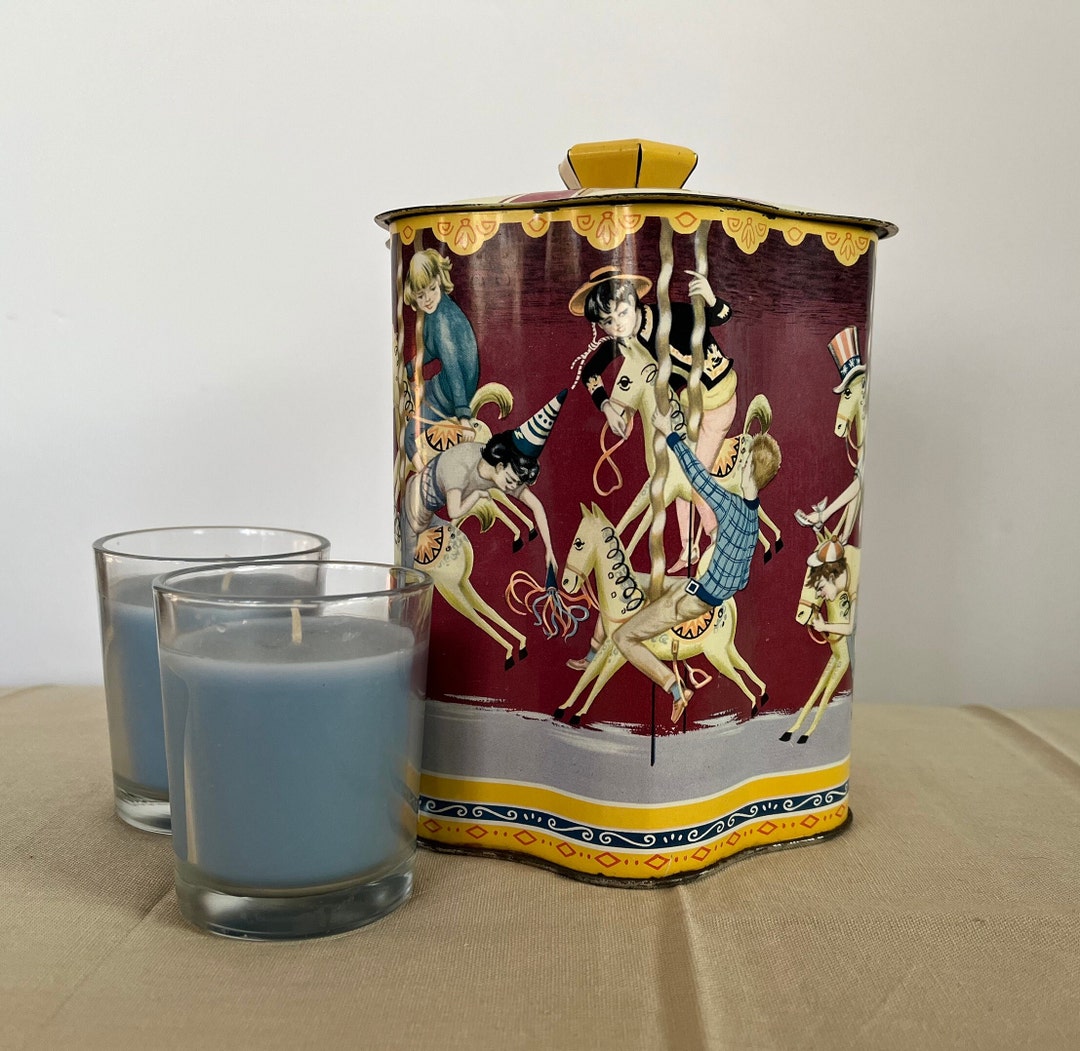 Vintage Carousel Themed Biscuit/candy Tin From the 1940s - Etsy