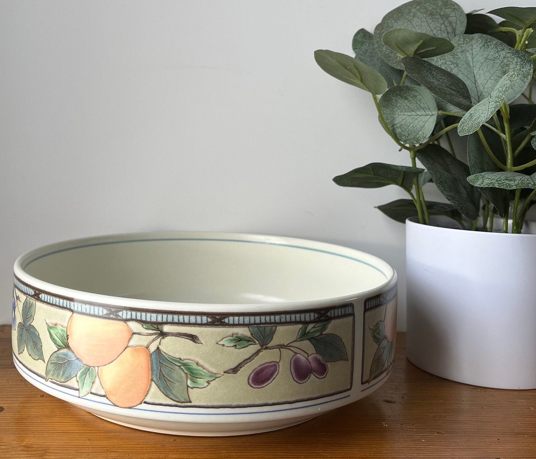 Mikasa Intaglio Garden Harvest Stoneware Vegetable Bowl CAC29, Two ...