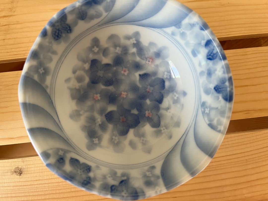 Vintage Nippon Bowl Set/japanese Bowls With Handpainted Violets/set of ...