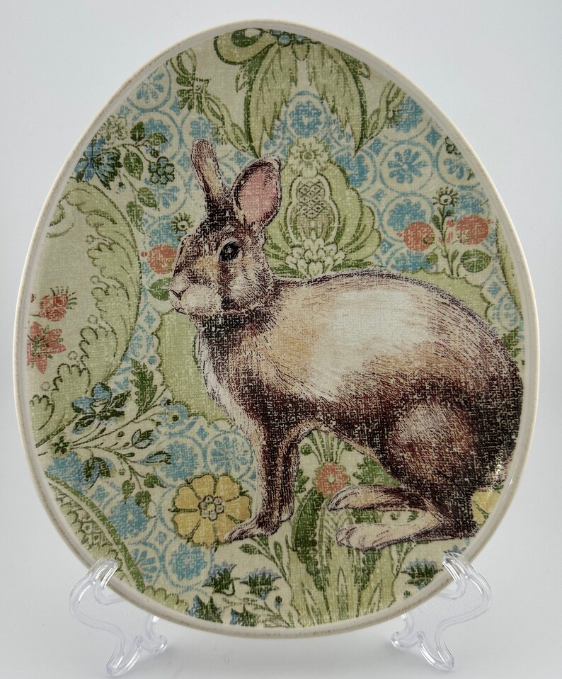 Vintage Pottery Barn Bunny Rabbit Plates Spring Decor, Set of Three - Etsy