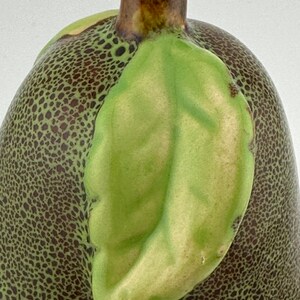 Vintage Green Speckled Ceramic Pear - Etsy