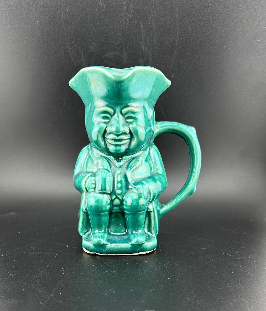 Dark Green Vintage USA Toby Jug Mug - Etsy