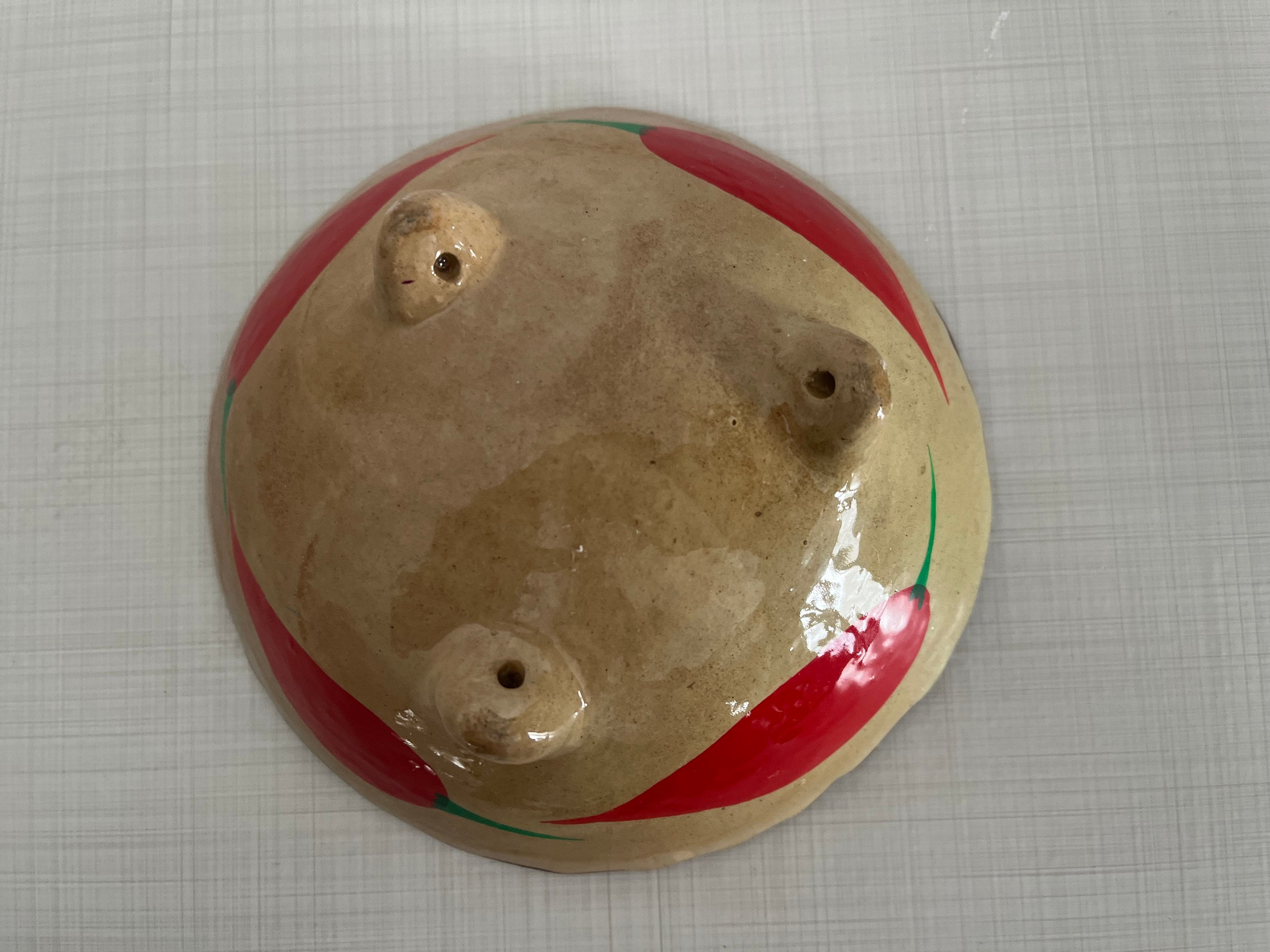 Hand Painted Glazed Fruit Bowl Dish Pottery - Etsy