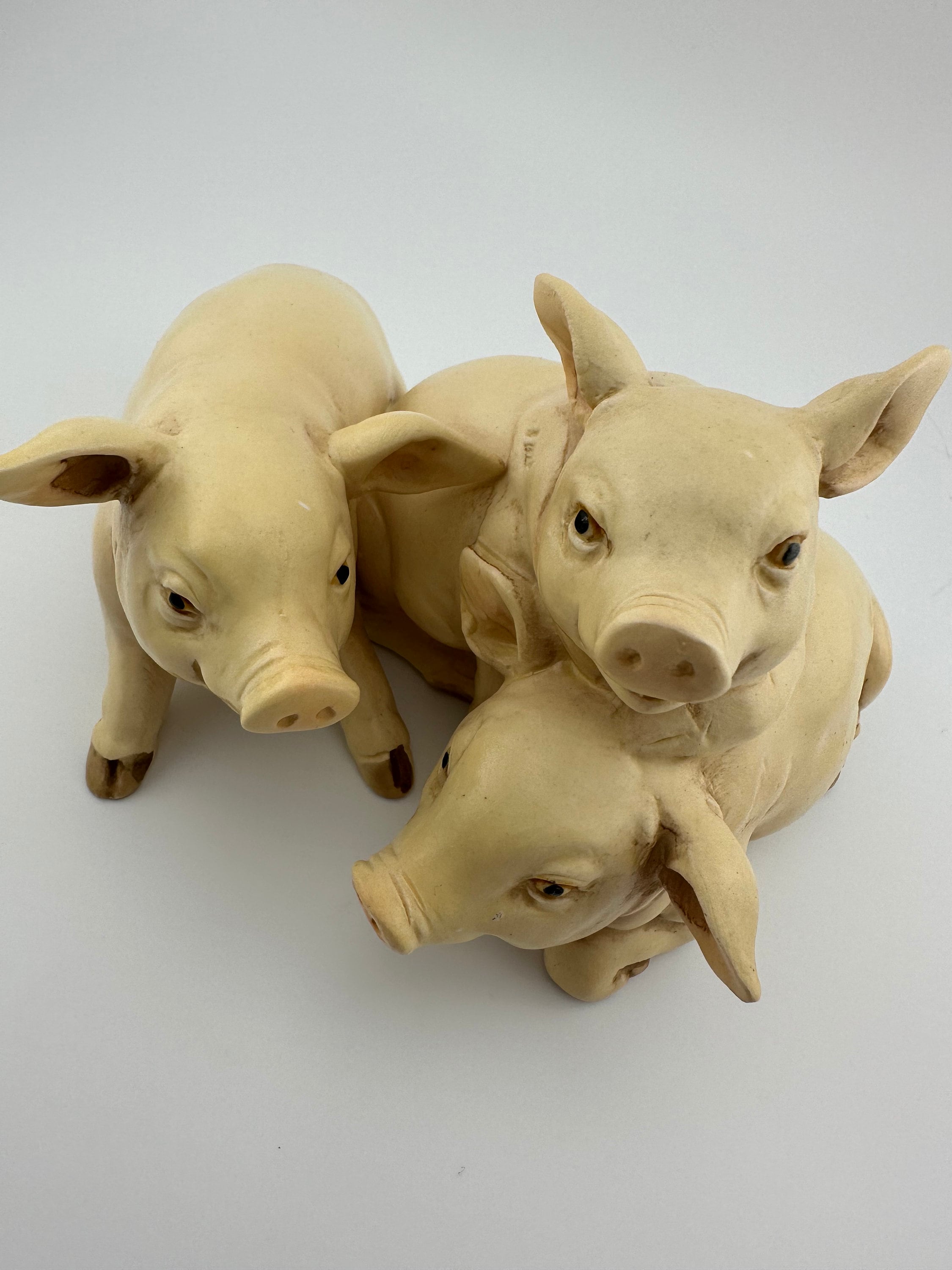 Vintage Hard to Find Detailed UCTCI Pig Threesome Figurine - Etsy