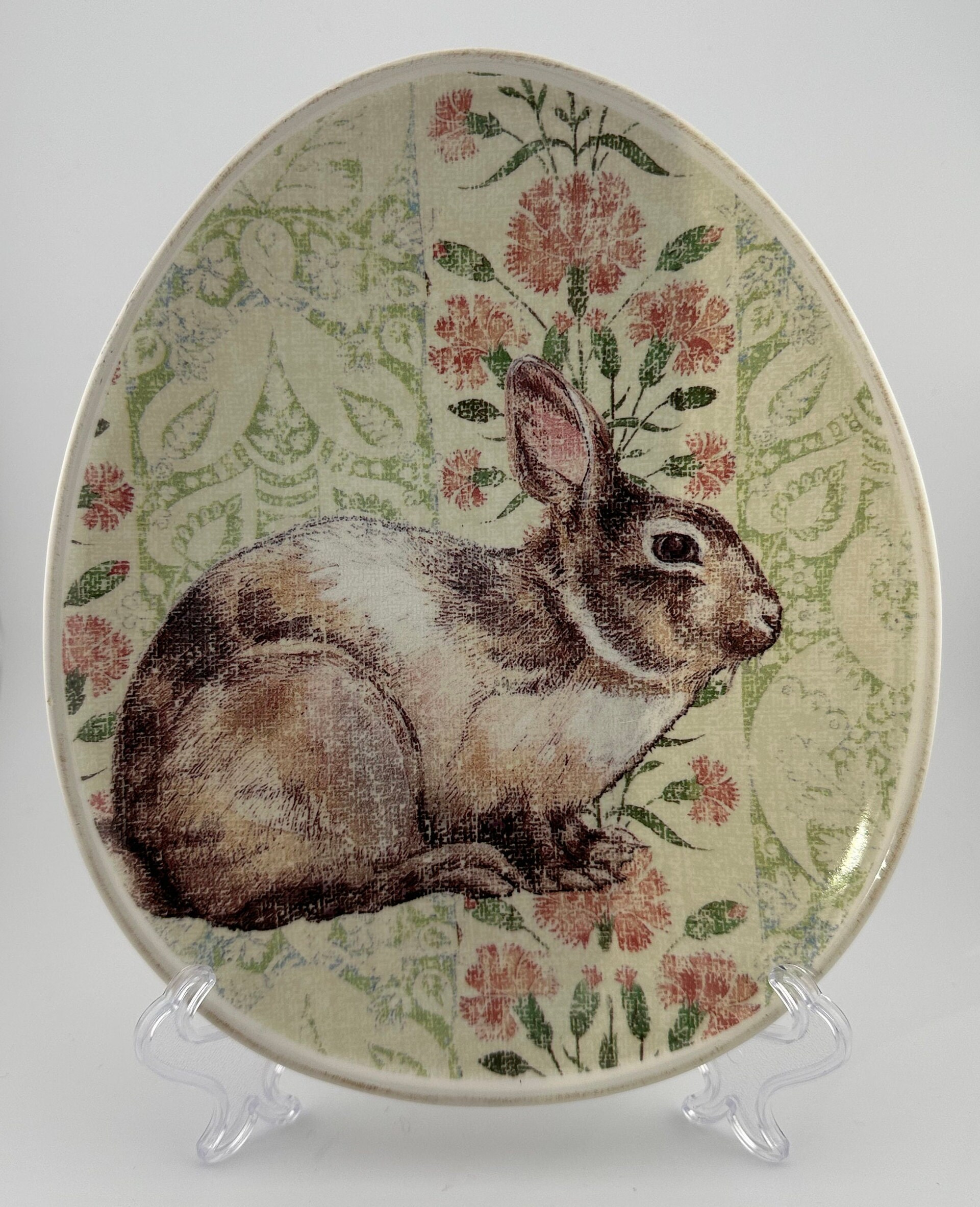 Vintage Pottery Barn Bunny Rabbit Plates Spring Decor, Set of Three - Etsy