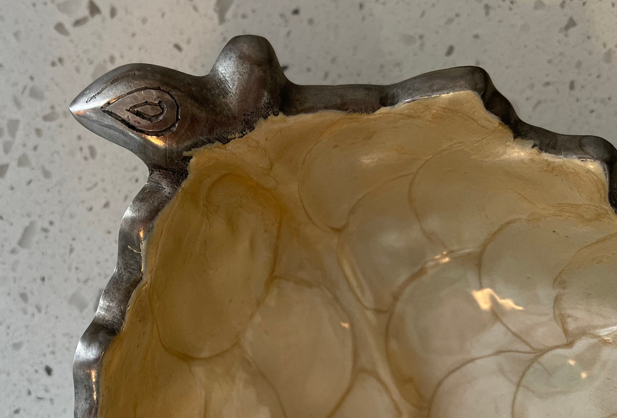 Julia Knight Buff Maple Leaf Enamel Aluminum Bowl Trinket Dish - Etsy