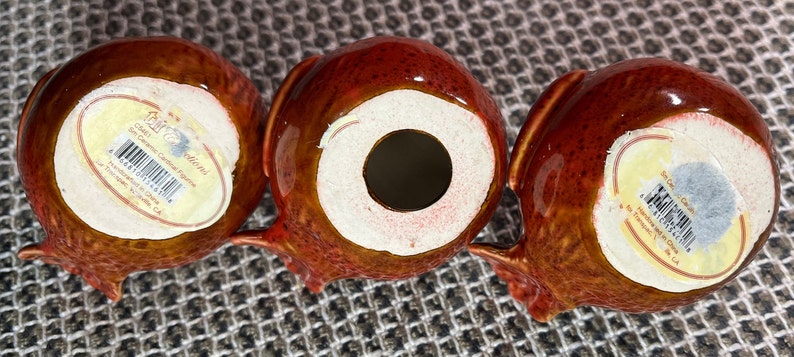 Vintage Red Cardinal Figurines/chubby Red Glazed Cardinals - Etsy