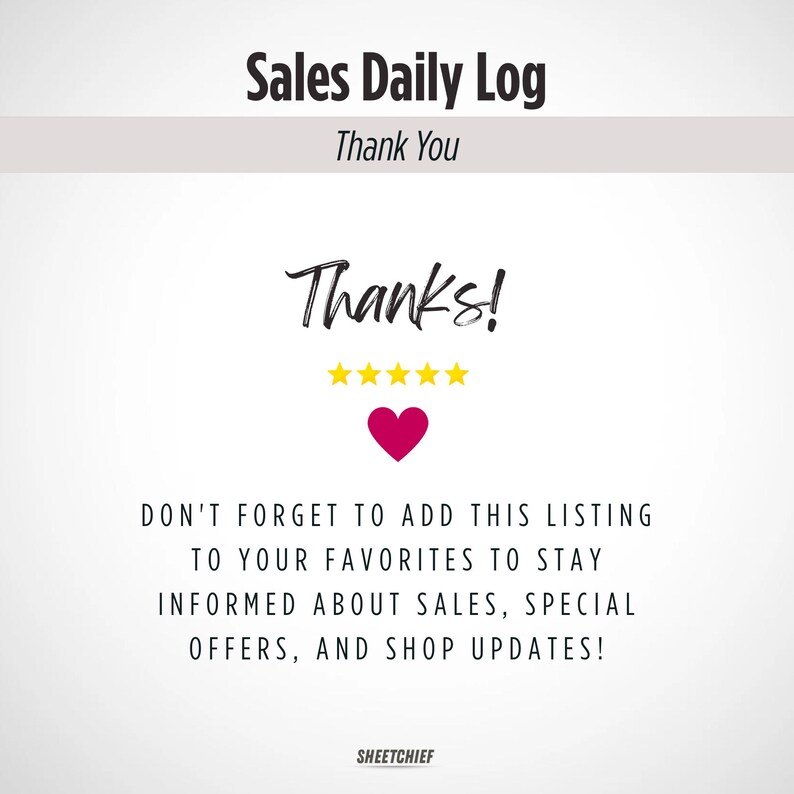 Sales Daily Log | Google Sheets Template | Track Daily Revenue and ...