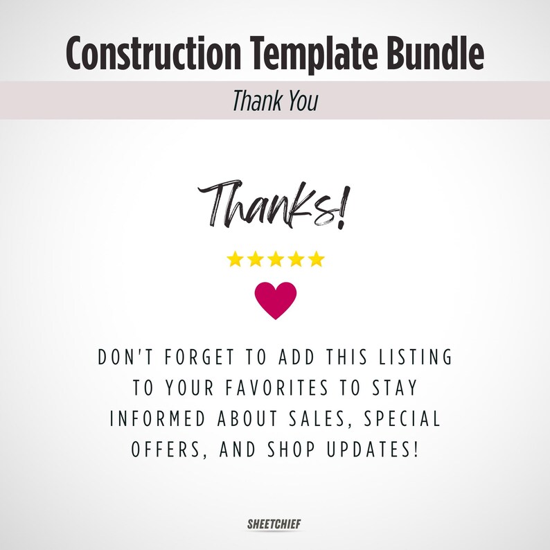 Construction Template Bundle 20+ | Google Sheets | Essential Tools for ...