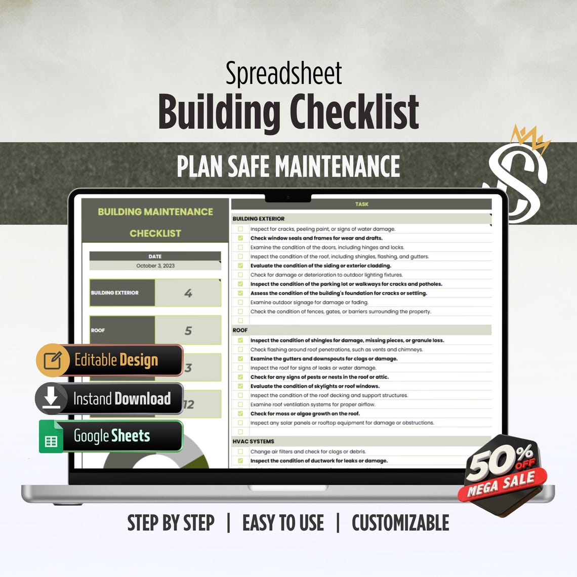 Building Maintenance Checklist Google Sheets | Property Inspection ...