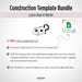 Construction Template Bundle 20+ | Google Sheets | Essential Tools for ...