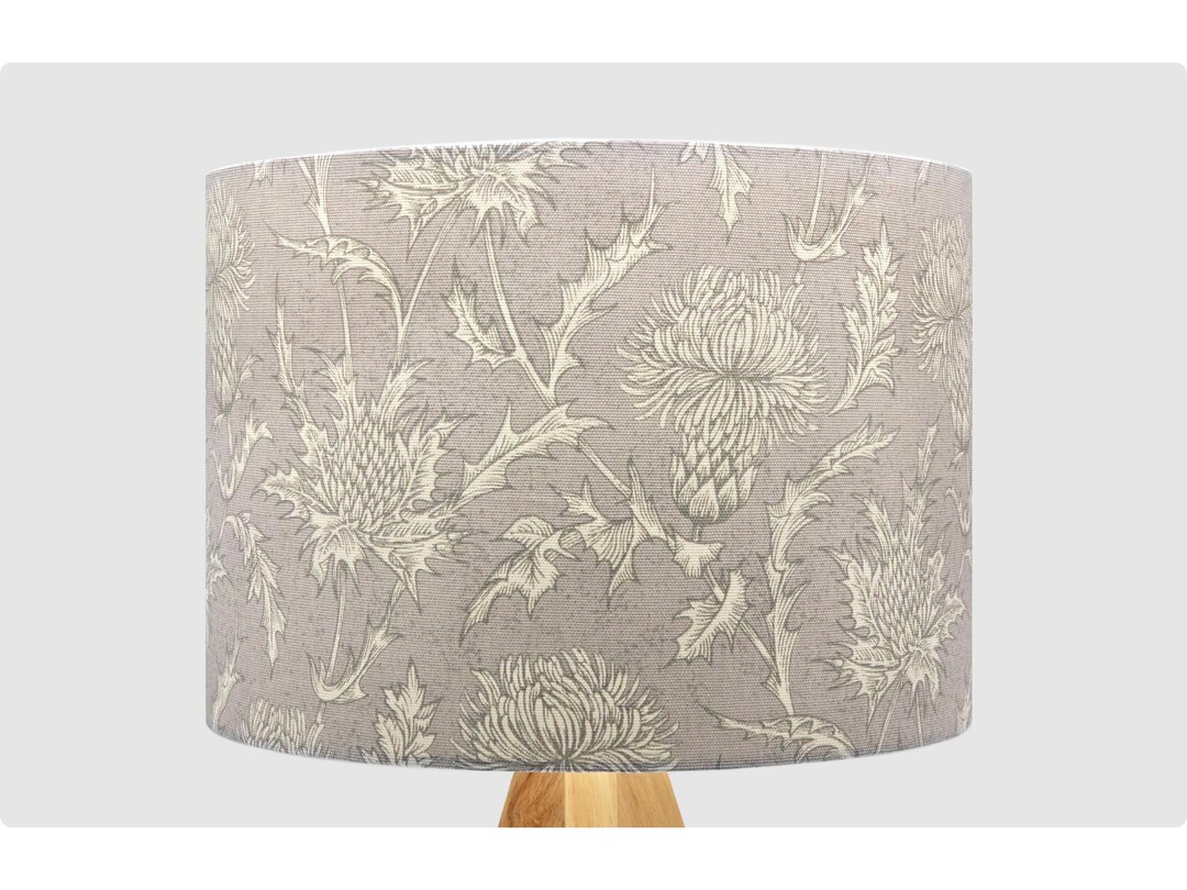 Scottish Grey Lampshade, Table Floor Lamp / Ceiling Pendant, Small ...