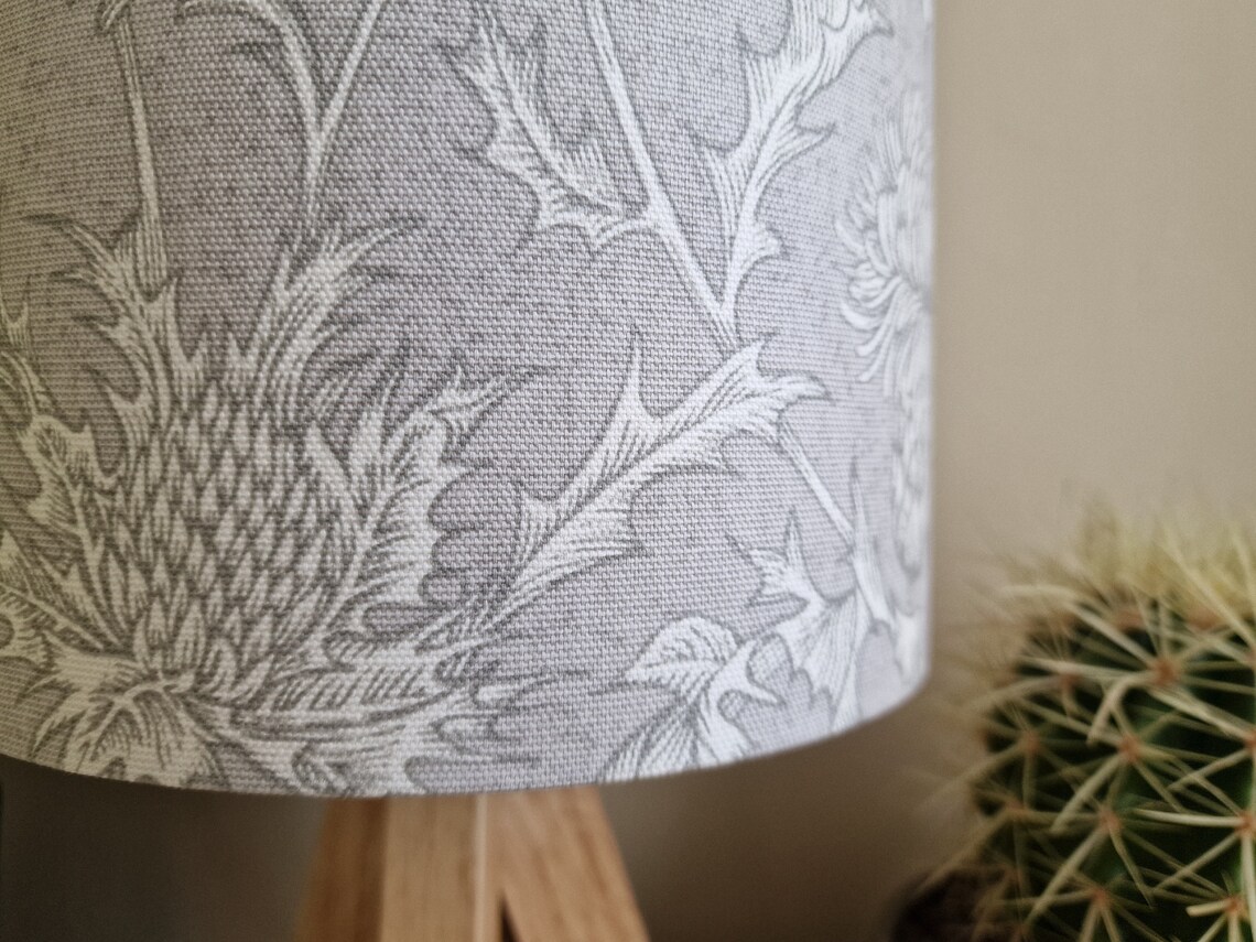 Scottish Grey Lampshade Table Floor Lamp / Ceiling Pendant - Etsy UK