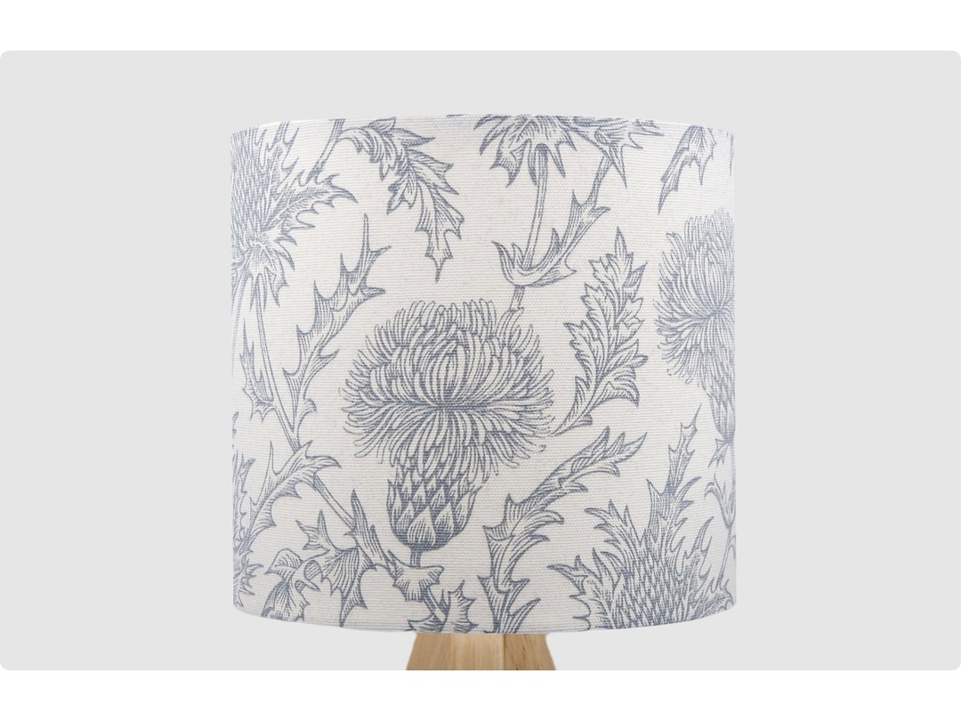 Scottish White Grey Lampshade Table Floor Lamp / Ceiling - Etsy UK