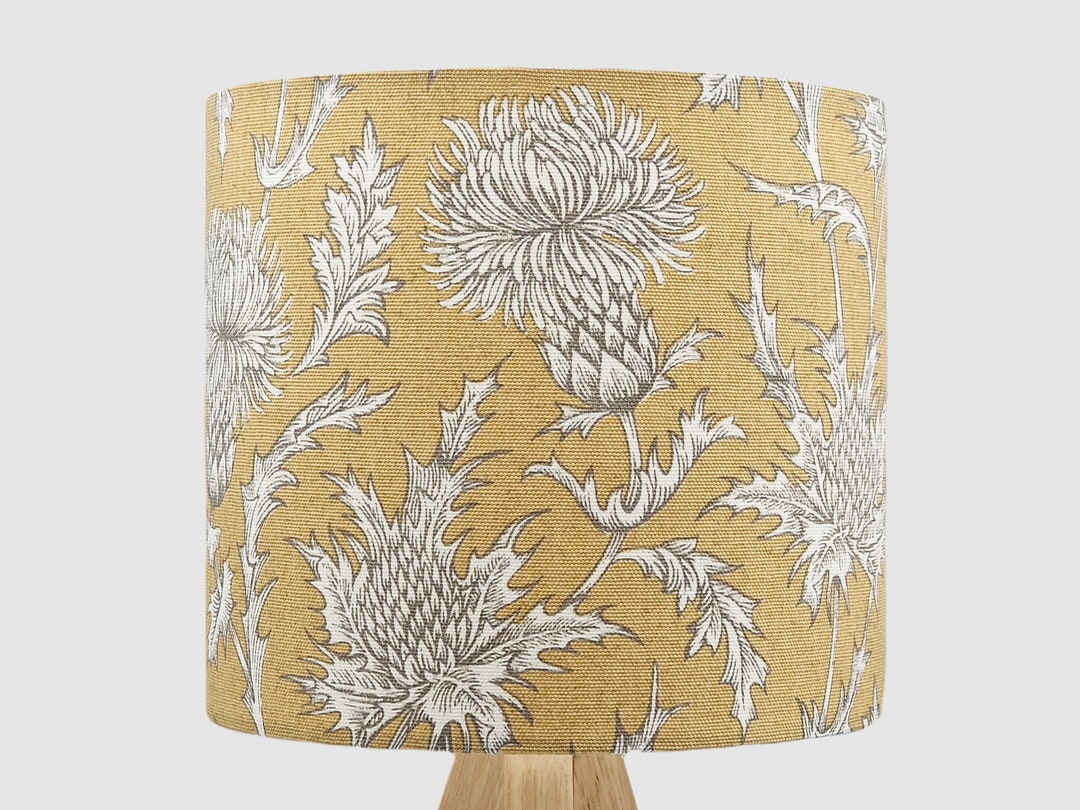 Scottish Yellow Lampshade Table Floor Lamp / Ceiling Pendant - Etsy UK