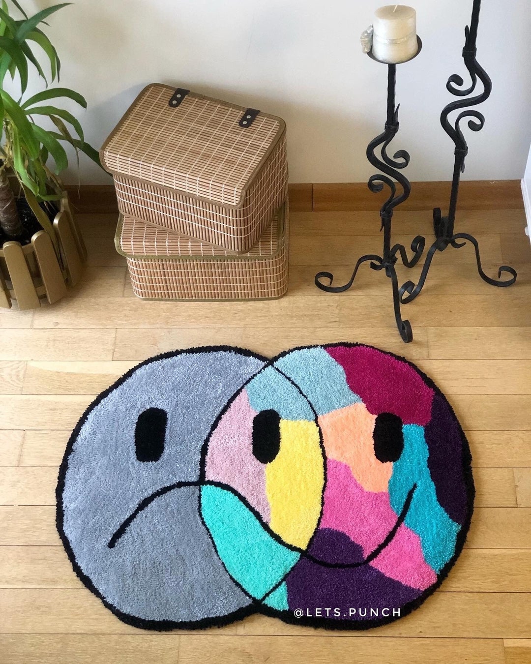 Moods Tufted Rug - Colorful Rug - %100 Handmade - Etsy